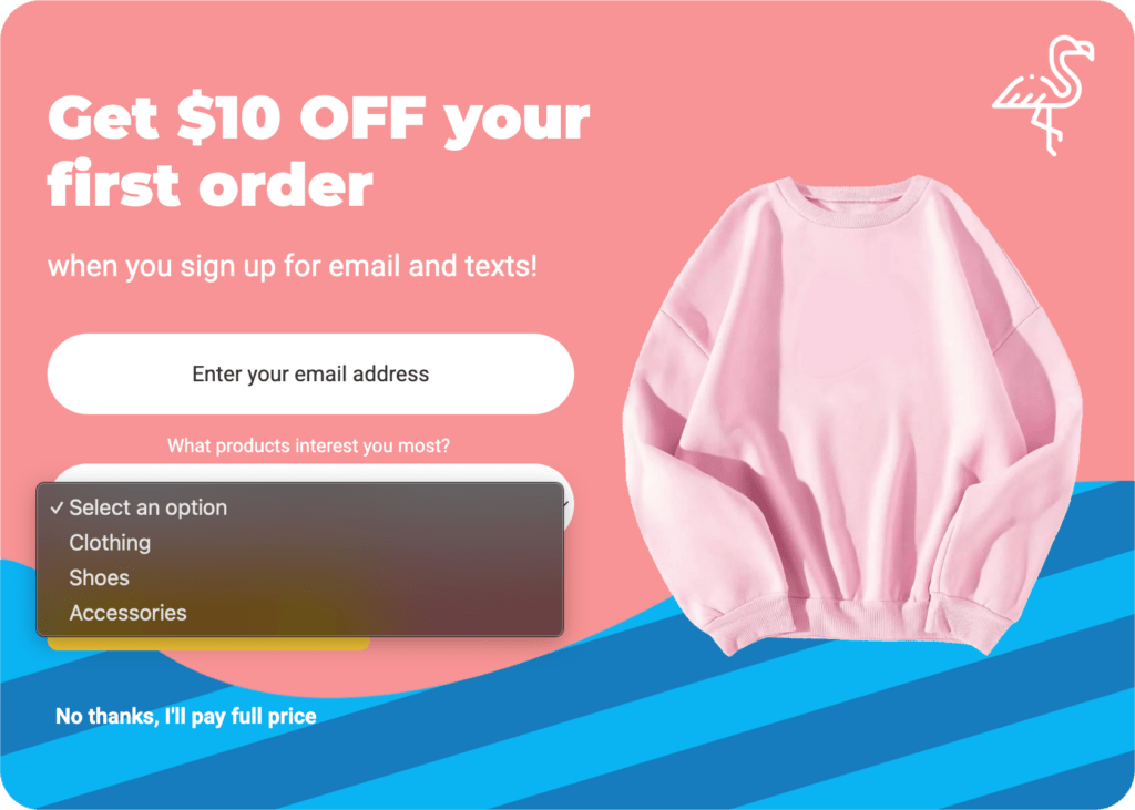 How To Add A Dropdown Menu To Your Pop Up - Digioh Help Docs