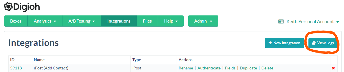 How to integrate Digioh with iPost - Digioh Help Docs