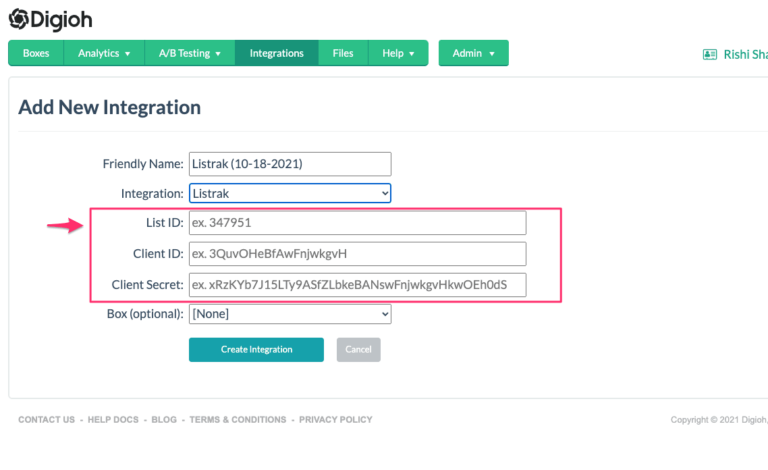 How to Integrate with Listrak - Digioh Help Docs