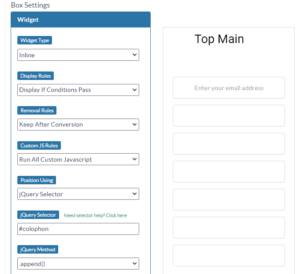 How to Configure Inline Boxes - Digioh Help Docs