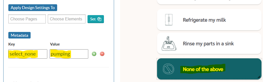 All and None of Above for Multi-Select Buttons - Digioh Help Docs