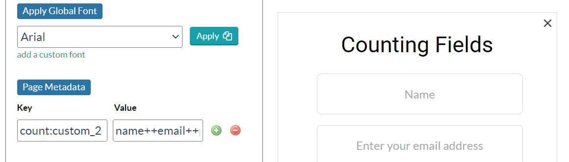 Counting Input Fields For Integrations And Branching Digioh Help Docs