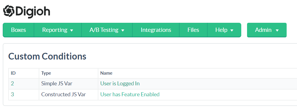 Create Your Own Custom Conditions Digioh Help Docs 7767