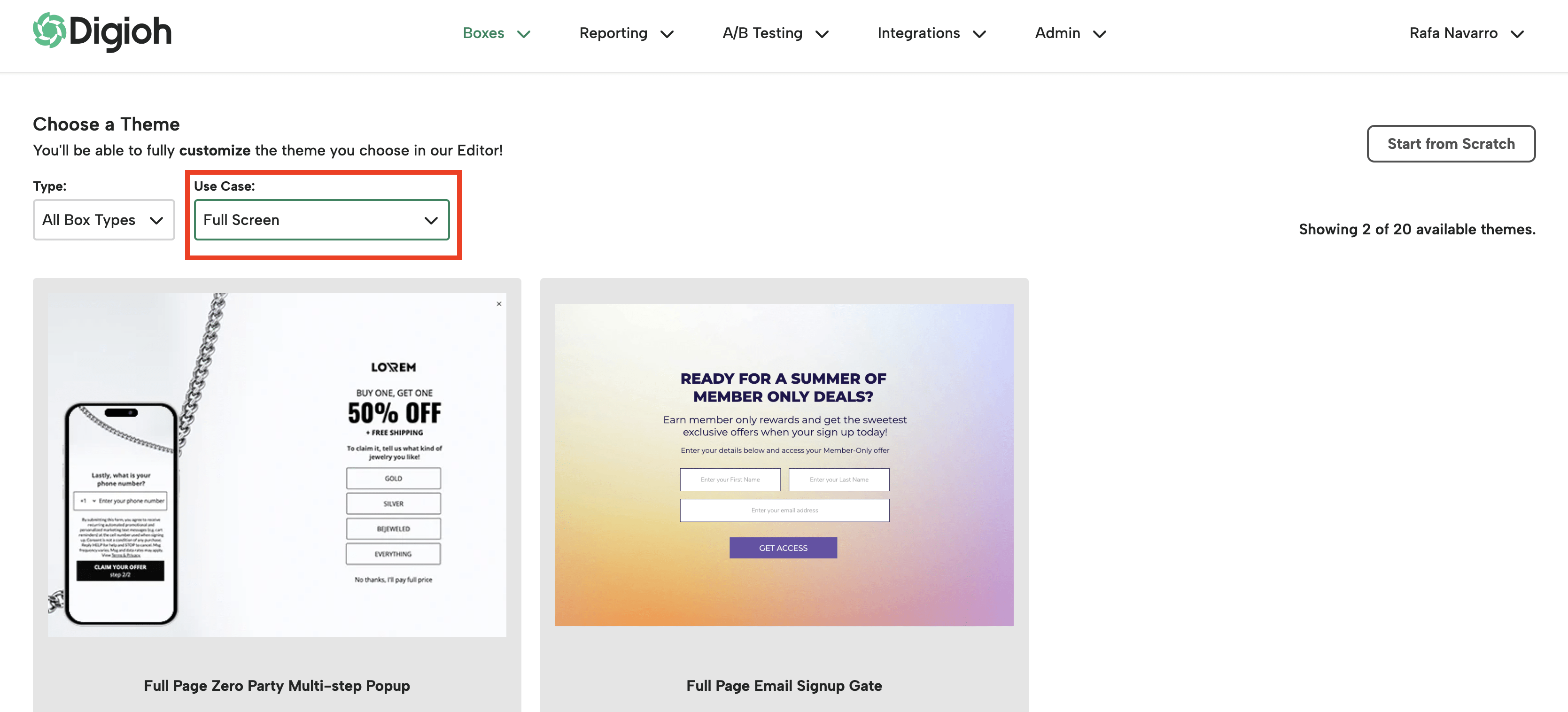 How To Build A Full-Screen Popup - Digioh Help Docs